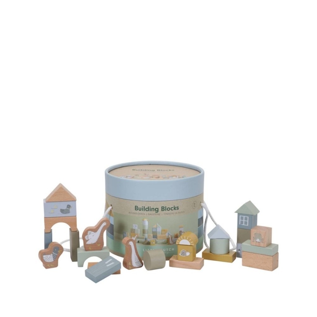 Little Dutch - Building Blocks Blue - Toy Dubai (Toys MENA LLC)