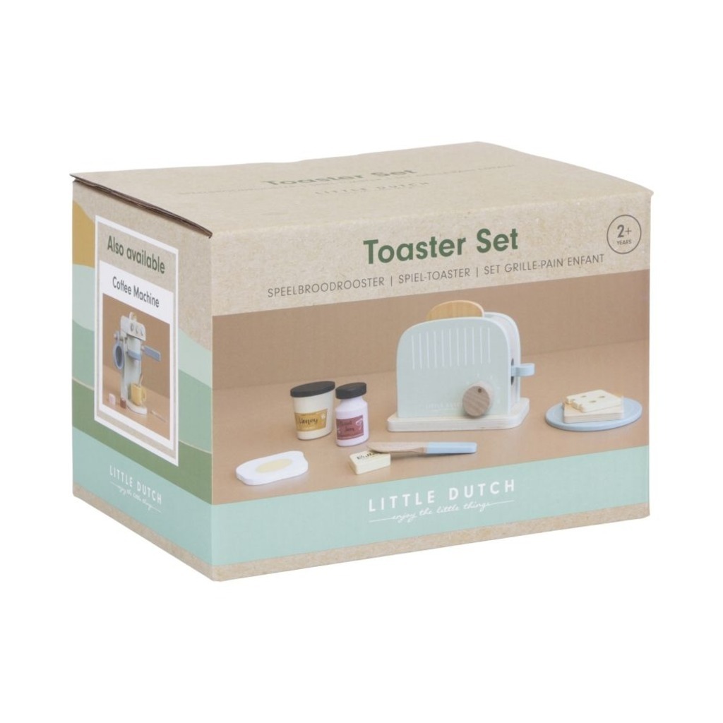 Little Dutch - Wooden Toaster Set - Toy Dubai (Toys MENA LLC)