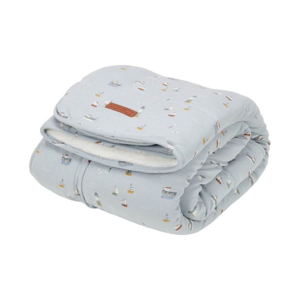 Little Dutch - Cot Blanket Sailors Bay Blue - Toy Dubai (Toys MENA LLC)