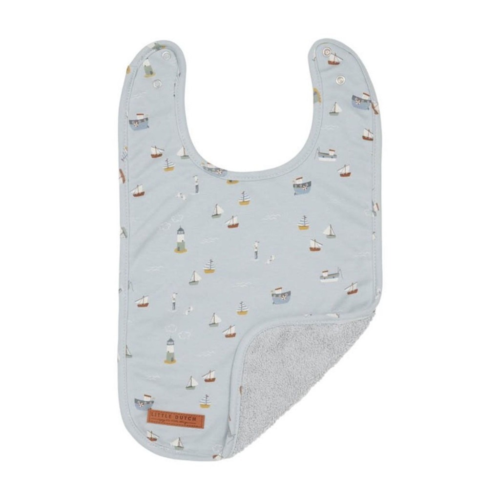Little Dutch - Bib Sailors Bay Blue - Toy Dubai (Toys MENA LLC)