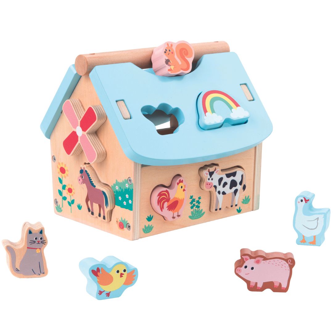 Lelin Sorter House Farm Friends - Toy Dubai (Toys MENA LLC)