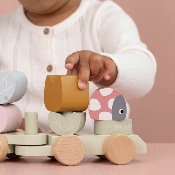 Little Dutch - Stacking Train Flowers & Butterflies - Toy Dubai (Toys ...