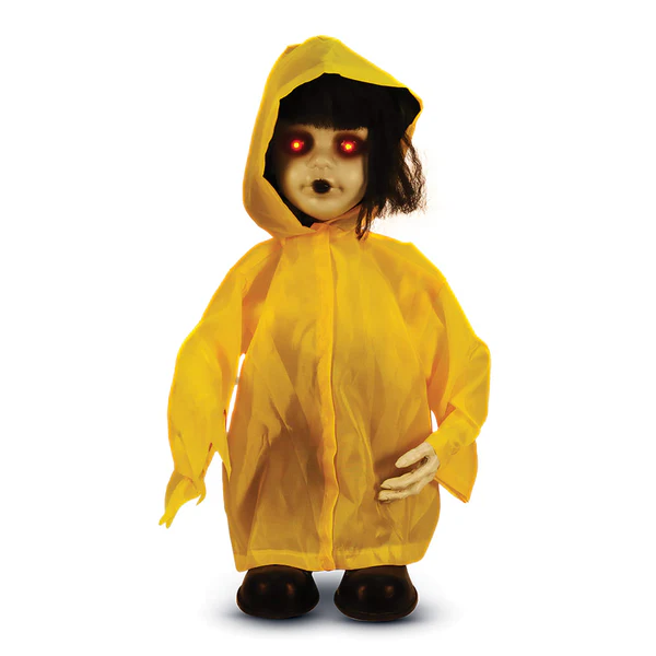 Mad Toys Standing Creepy Child Animated Halloween Decoration - Toy ...