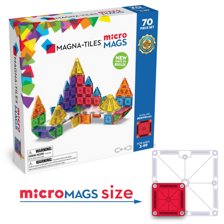 MAGNA-TILES® MicroMAGS 70 Piece Deluxe Set - Toy Dubai (Toys MENA LLC)