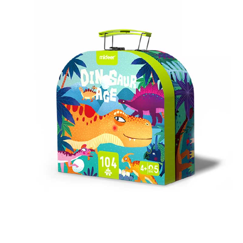 Mideer - Dinosaur Age Puzzle (Gift Box) - Toy Dubai (Toys MENA LLC)
